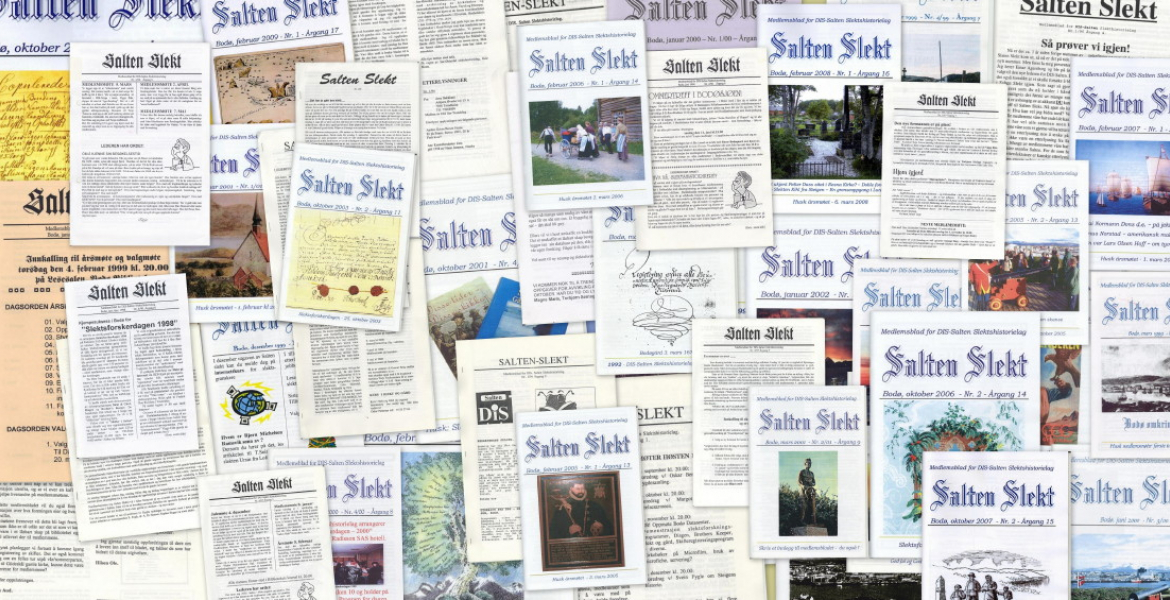 Salten Slekt - gamle medlemsblad | Slekt og Data